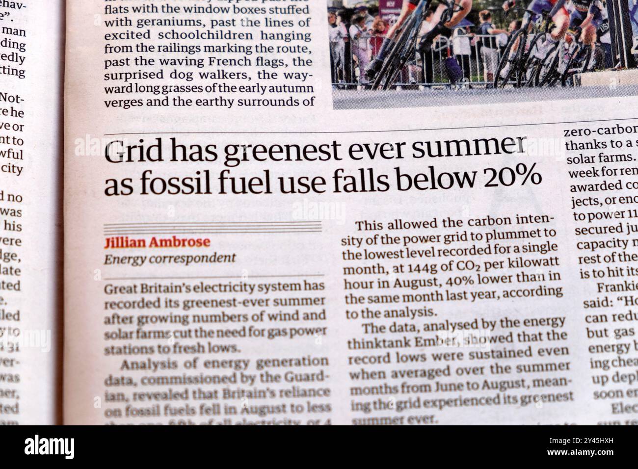 'Grid has greenest ever summer as fossil fuel use falls below 20% ...