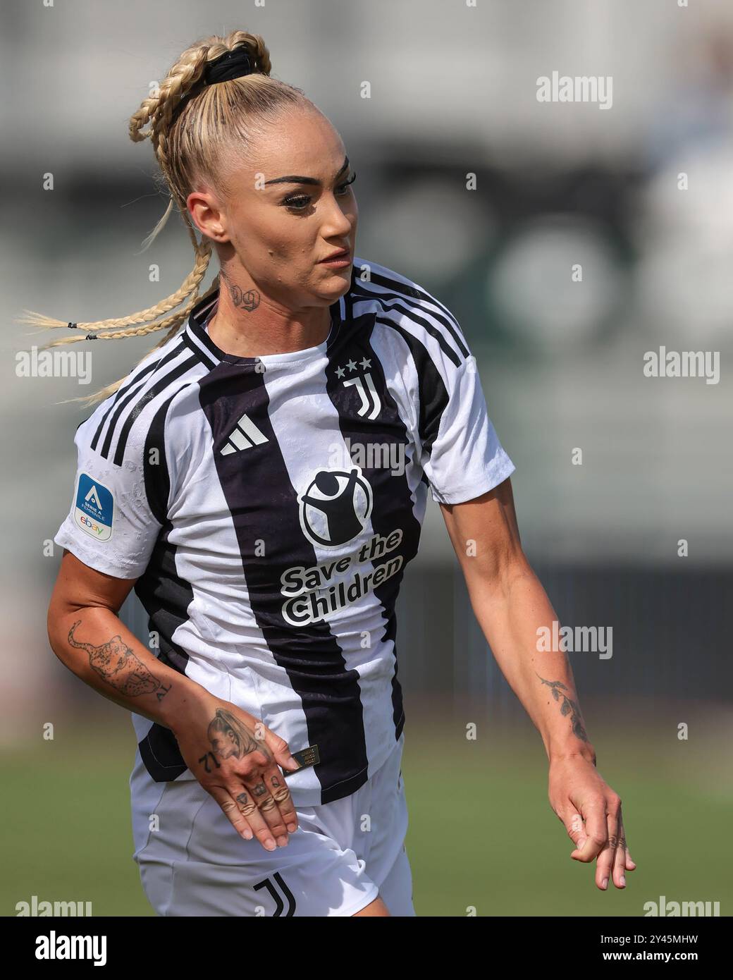 Biella, Italy. 14th Sep, 2024. Alisha Lehmann of Juventus during the ...