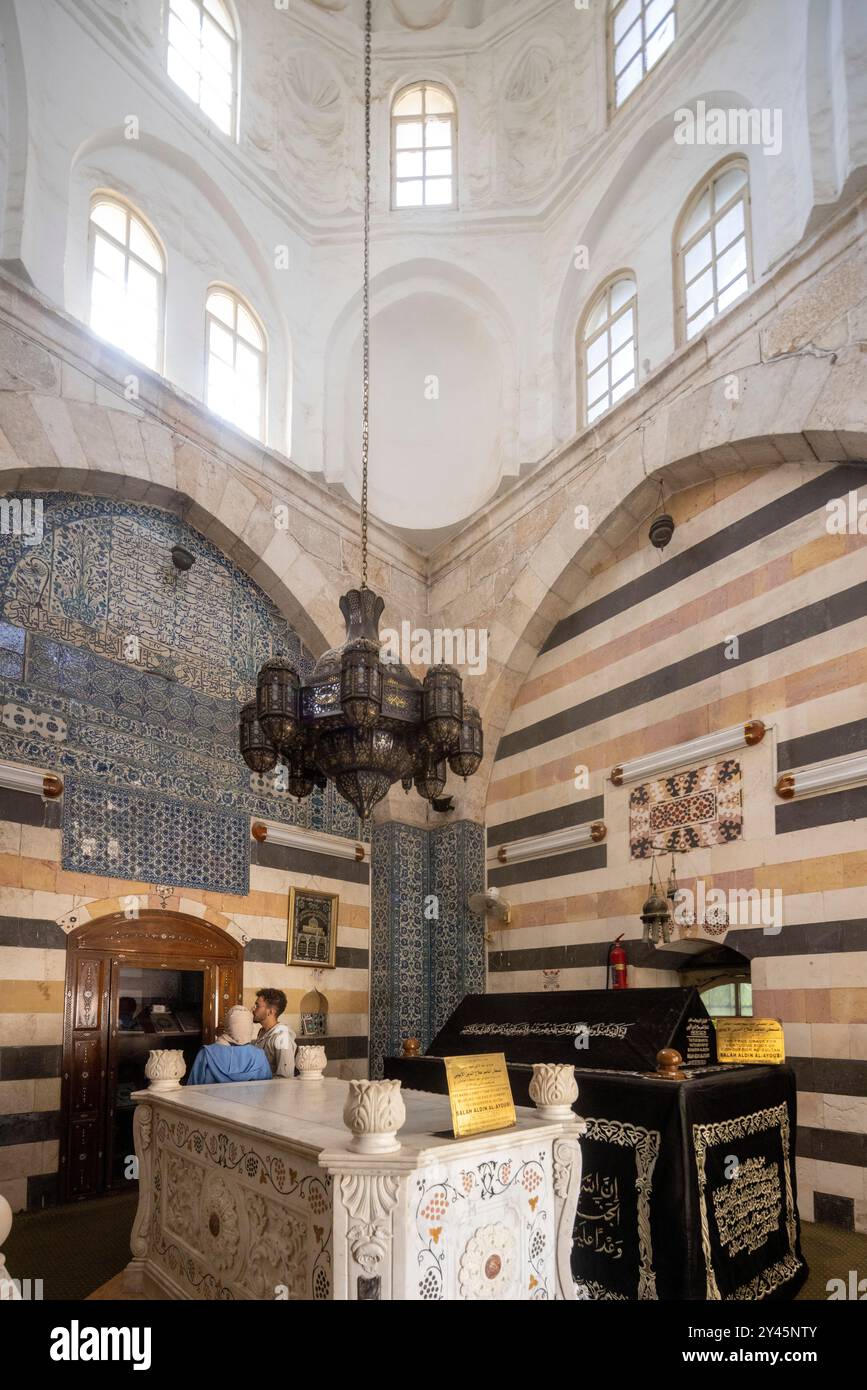 interior, tomb of Saladin, Damascus, Syria Stock Photo - Alamy