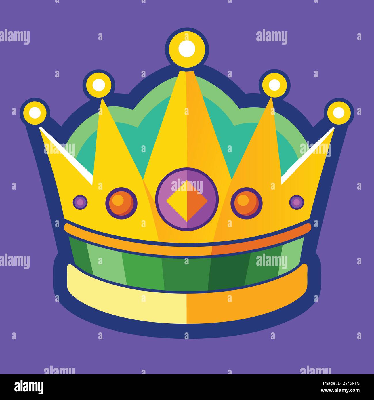 Crown graphic design hi-res stock photography and images - Alamy