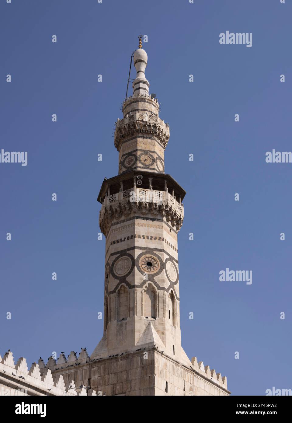 west facade, with minaret of Mamluk sultan Qaytbay, Great Mosque of ...