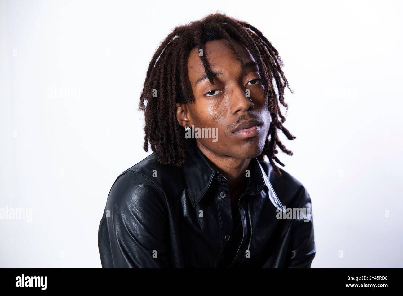 Lil Tecca poses for a portrait on Tuesday, Sept. 10, 2024, in New York ...