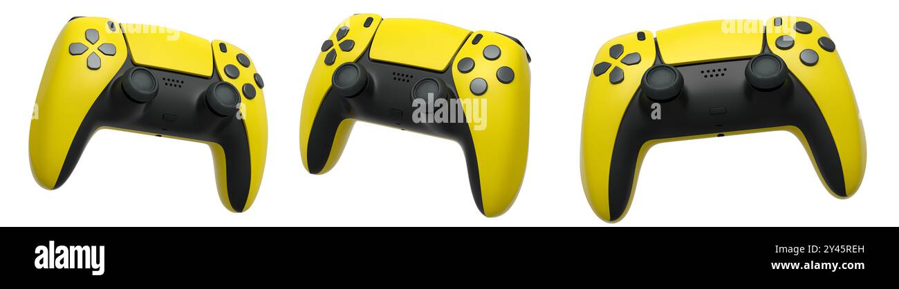 Collection of gaming controllers with different colors and designs for ...