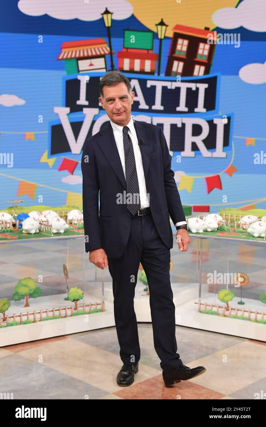 Rome: Rai Studios Via Teulada. Transmission of Your Facts. In the photo: Tiberio Timperi Stock ...