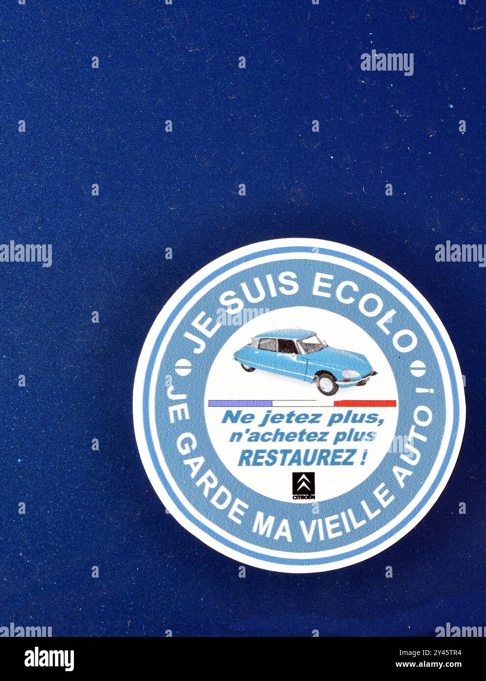 Citroen sticker ecolo Stock Photo - Alamy