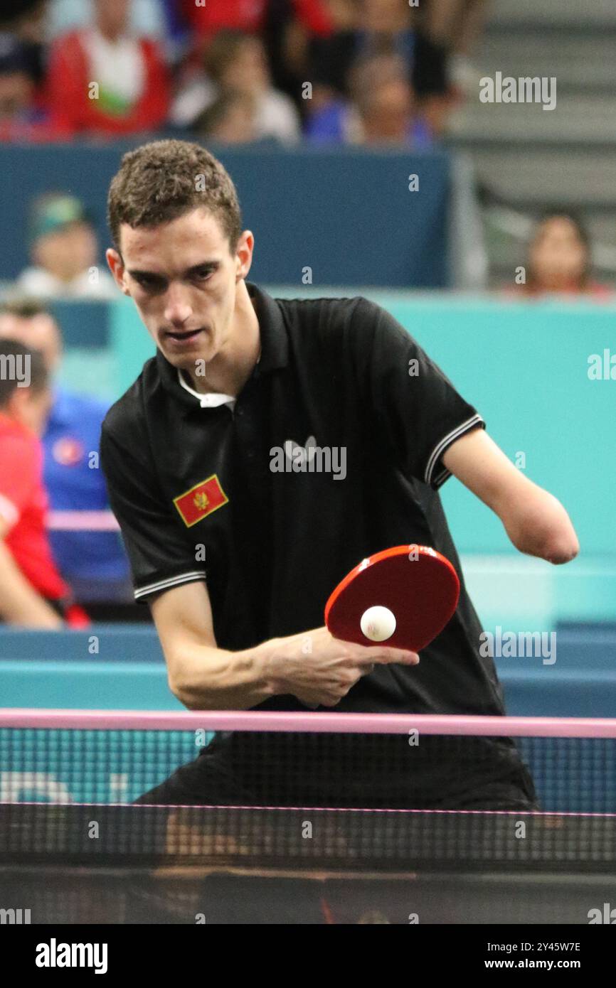 Filip RADOVIC of Montenegro in the Para Table Tennis - Men's Singles ...
