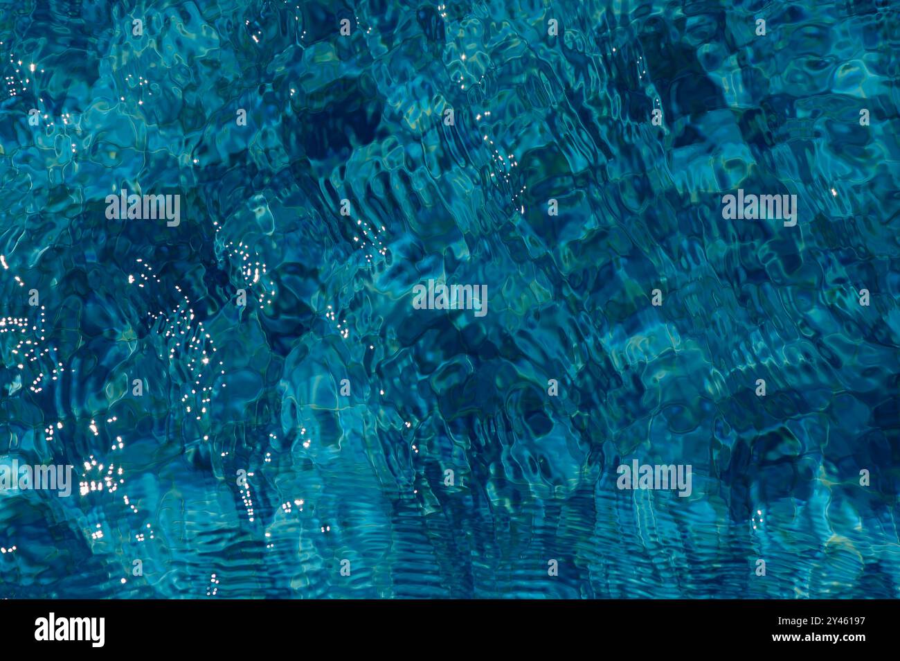 Blue ripped water in swimming pool 2 Stock Photo - Alamy