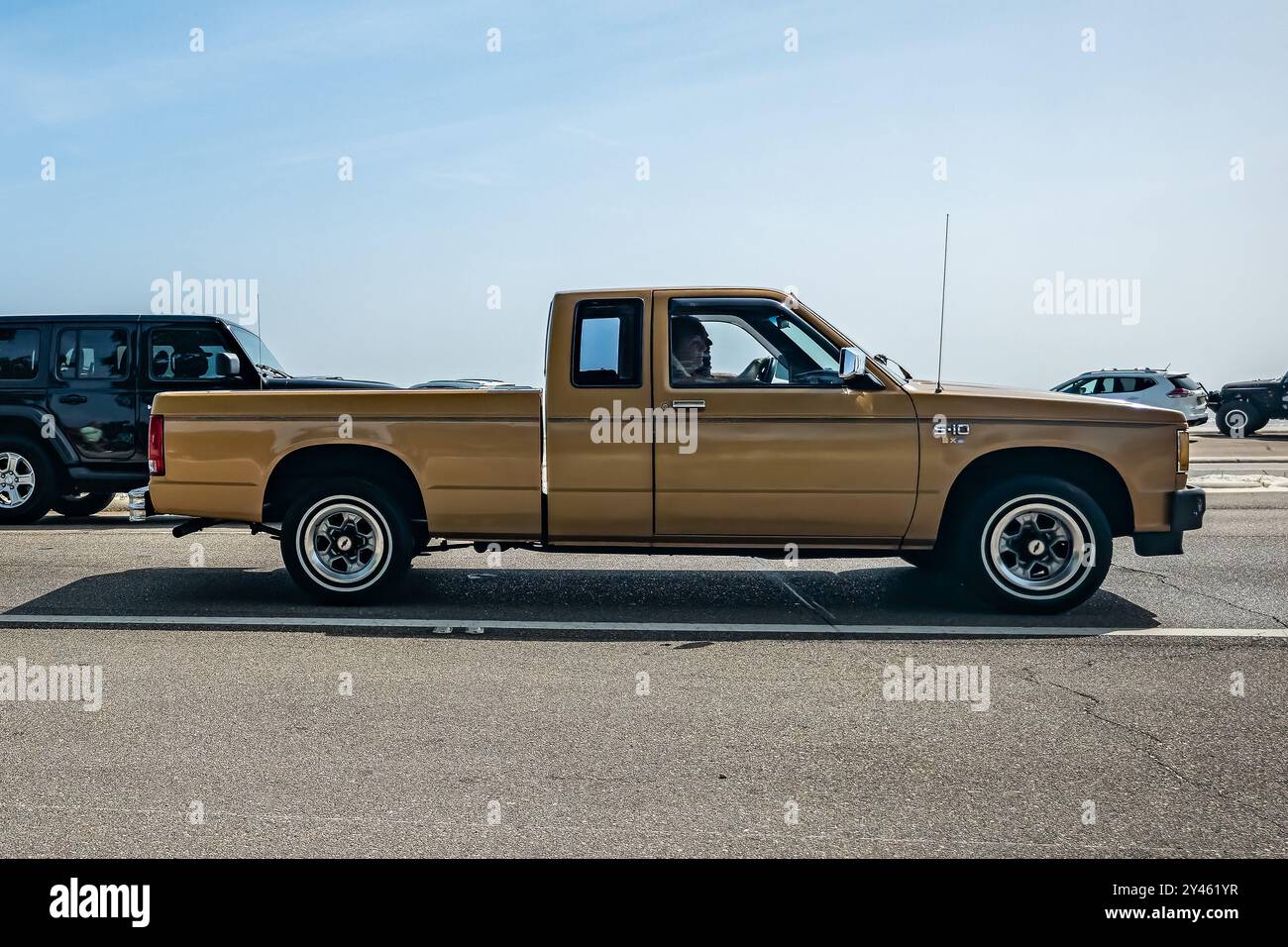 Gulfport, MS - October 04, 2023: Wide angle side view of a 1984 ...
