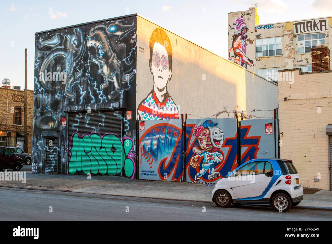 Covered in street art Graffity and street art covered former industrial ...