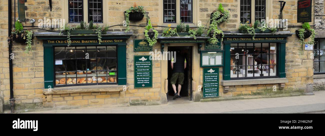 The original pudding shop in Bakewell town, Derbyshire, Peak District ...