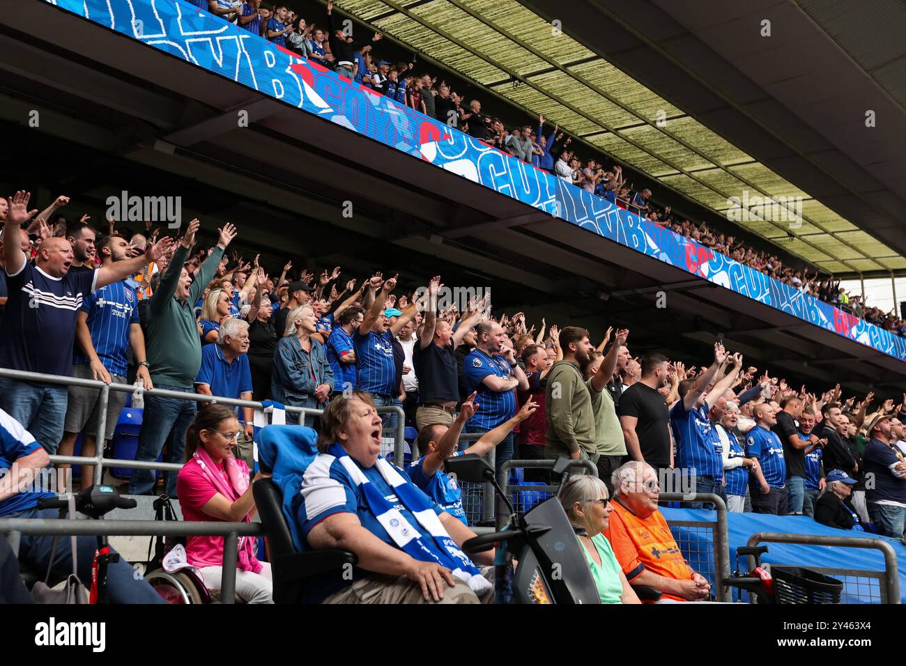 Ipswich Town fans in the Sir Bobby Robson Stand - Ipswich Town v Fulham ...