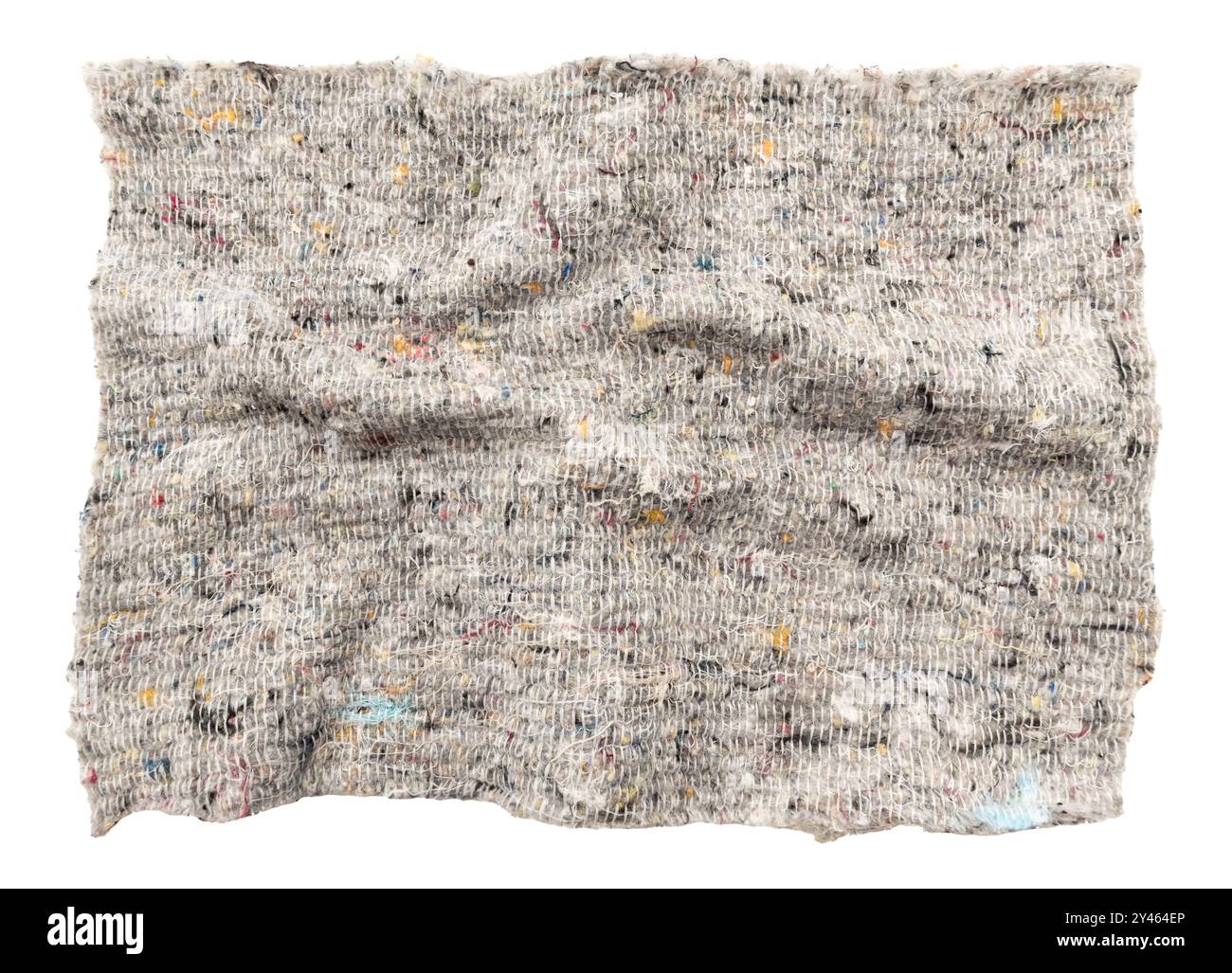 Crumpled piece cotton fabric Cut Out Stock Images & Pictures - Alamy
