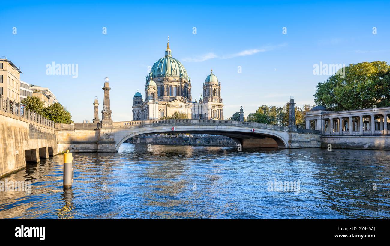 the famous berlin cathedral under a blue sky Stock Photo - Alamy