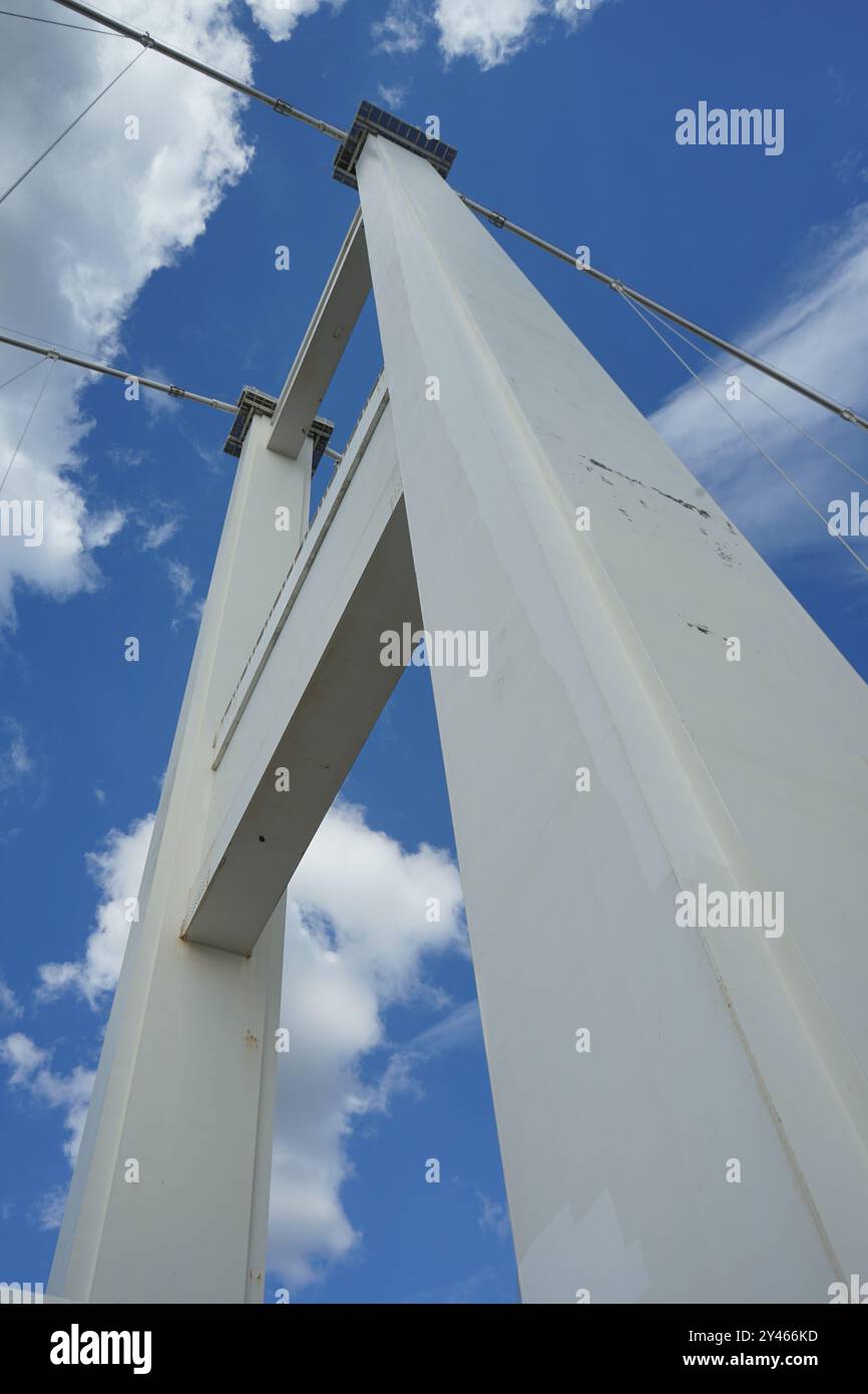 Severn Bridge pilar Stock Photo - Alamy