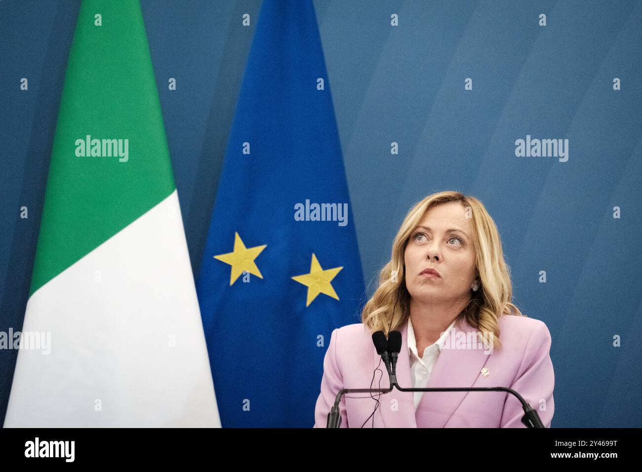 Prime Minister Giorgia Meloni meets UK Prime Minister Keri Starmer in ...