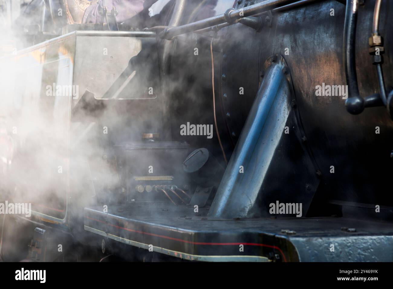 Steam train locomotive footplate hi-res stock photography and images ...