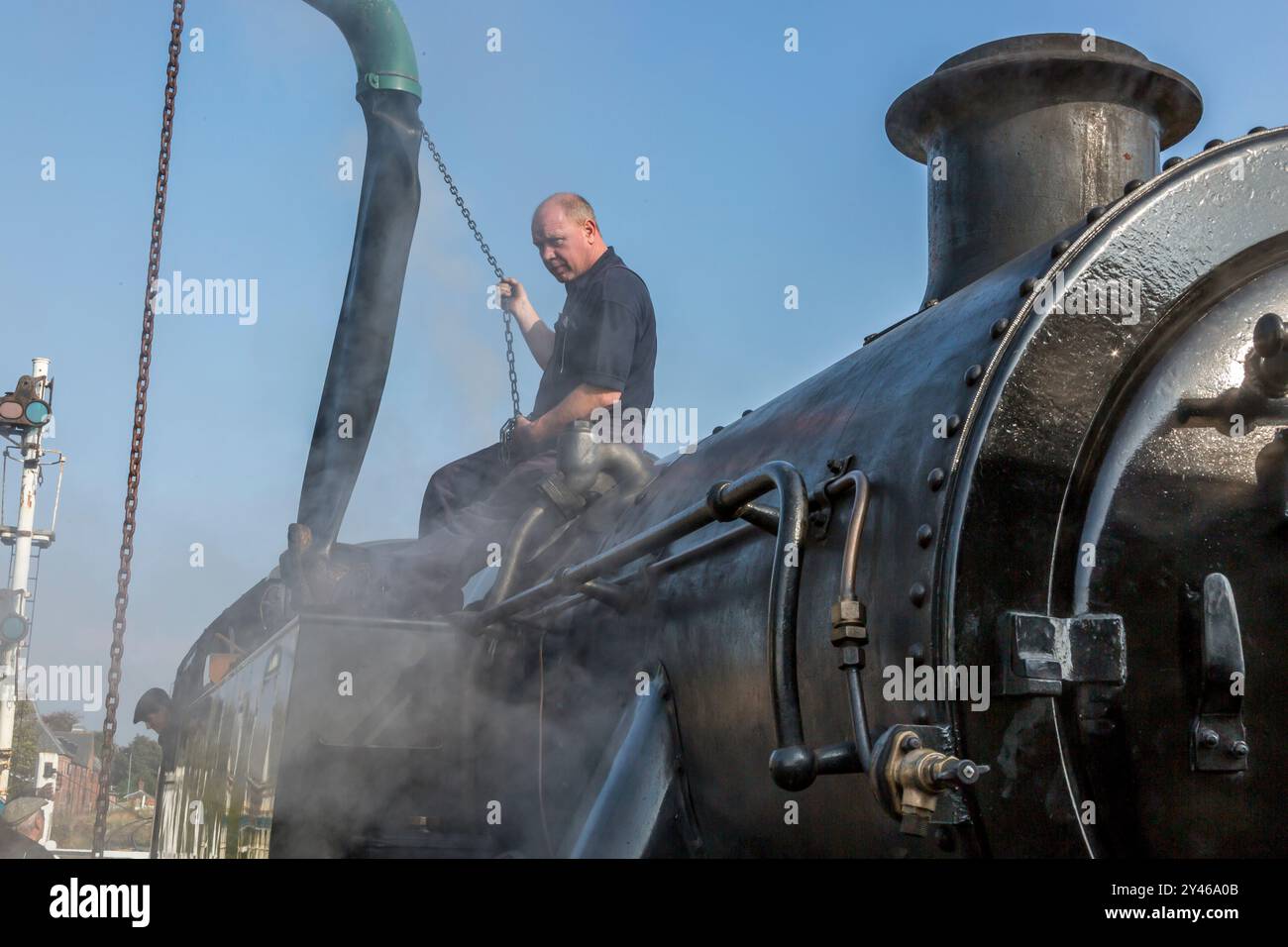 Steam train valves hi-res stock photography and images - Alamy