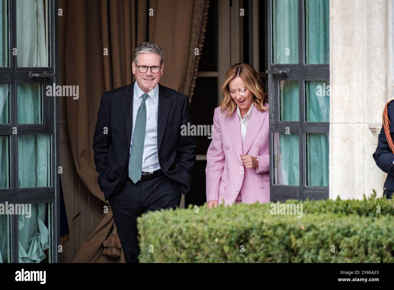 Prime Minister Giorgia Meloni meets UK Prime Minister Keri Starmer in ...