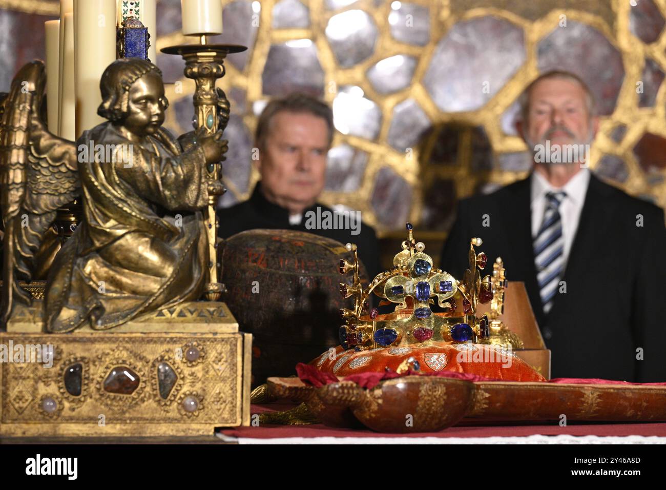 Seven owners of keys unlocked Crown Chamber in Saint Vitus Cathedral ...