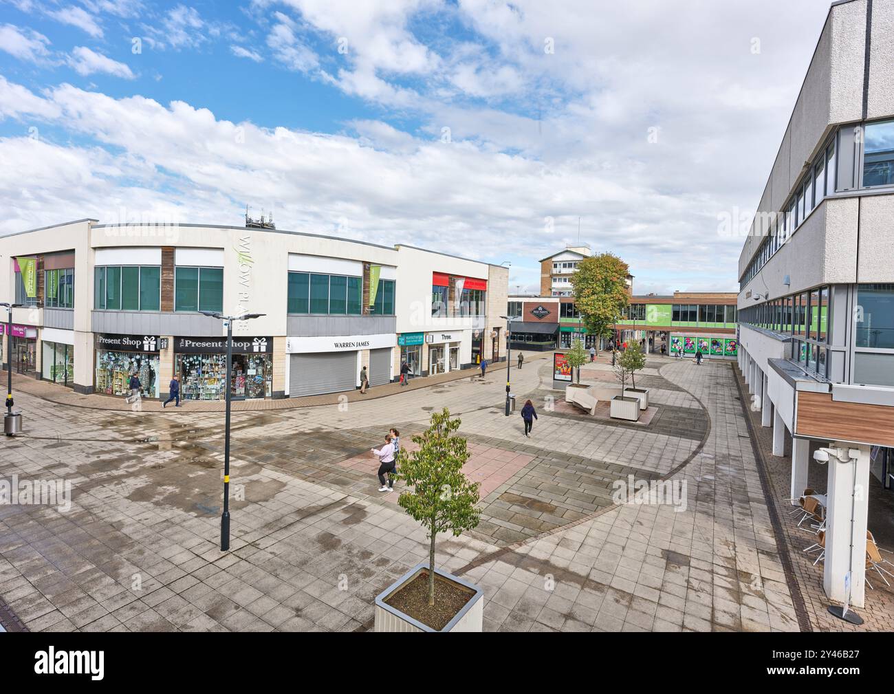 Shopping centre at Corby, England Stock Photo - Alamy