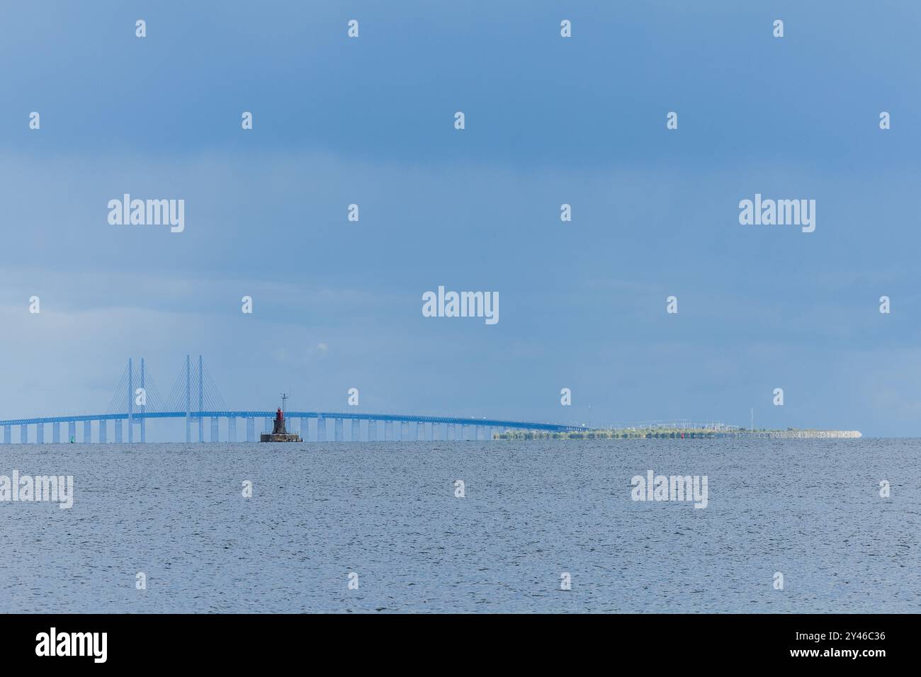 Copenhagen, Denmark. 11th Sep, 2024. A view of the Øresund Bridge from ...