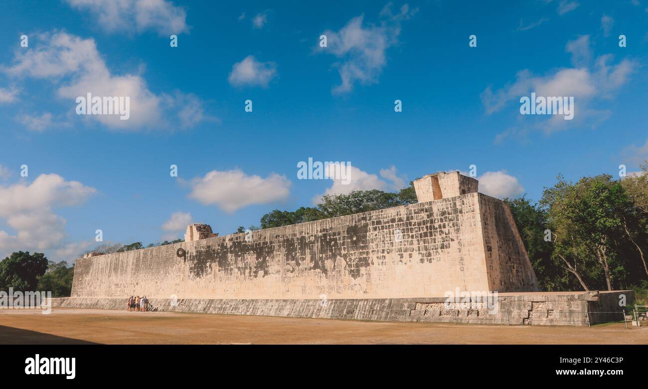 Ancient Ruins of the large pre-Columbian city Chichen Itza, built by ...