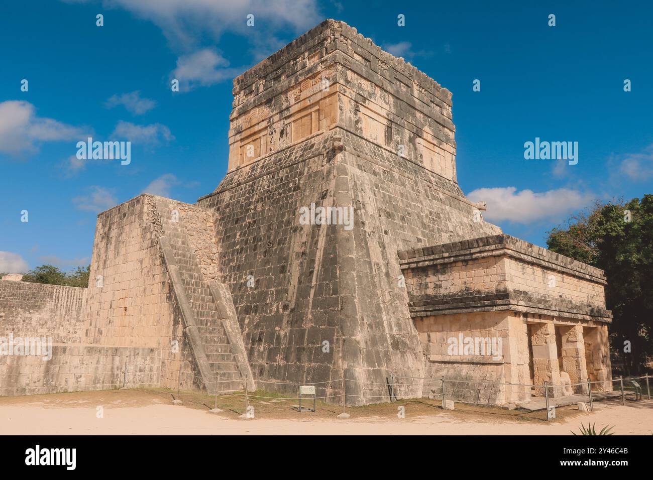 Ancient Ruins of the large pre-Columbian city Chichen Itza, built by ...