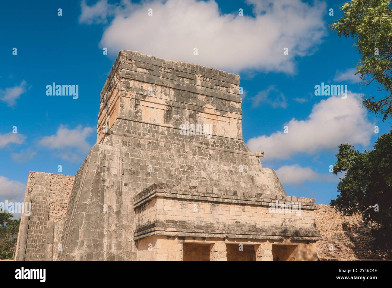 Ancient Ruins of the large pre-Columbian city Chichen Itza, built by ...
