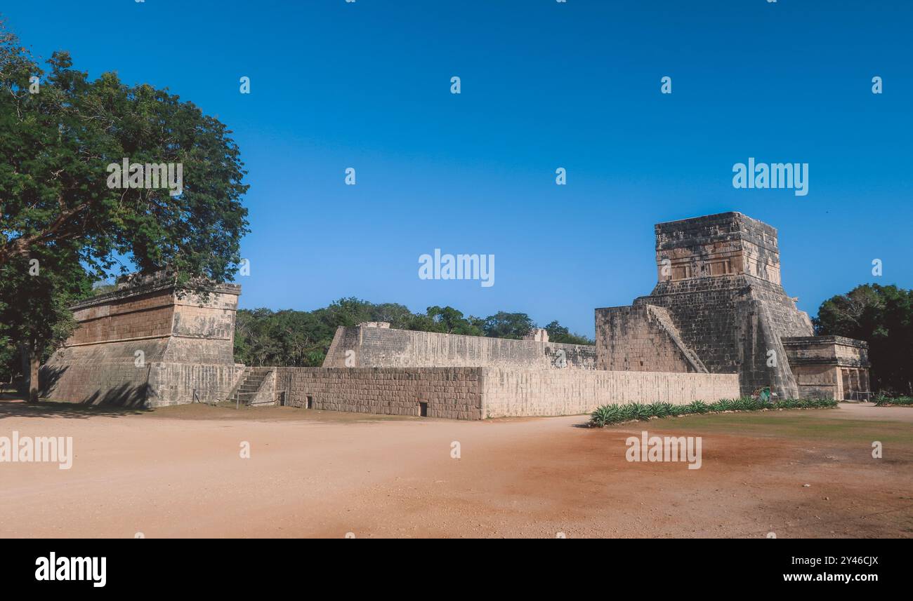 Remains of an Ancient Ruins of the large pre-Columbian city Chichen ...