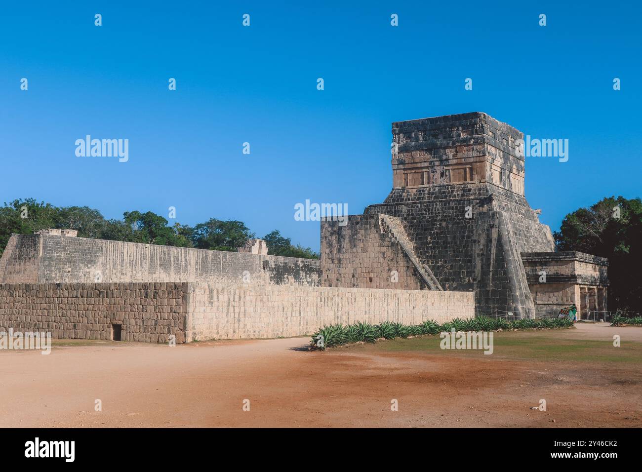Remains of an Ancient Ruins of the large pre-Columbian city Chichen ...