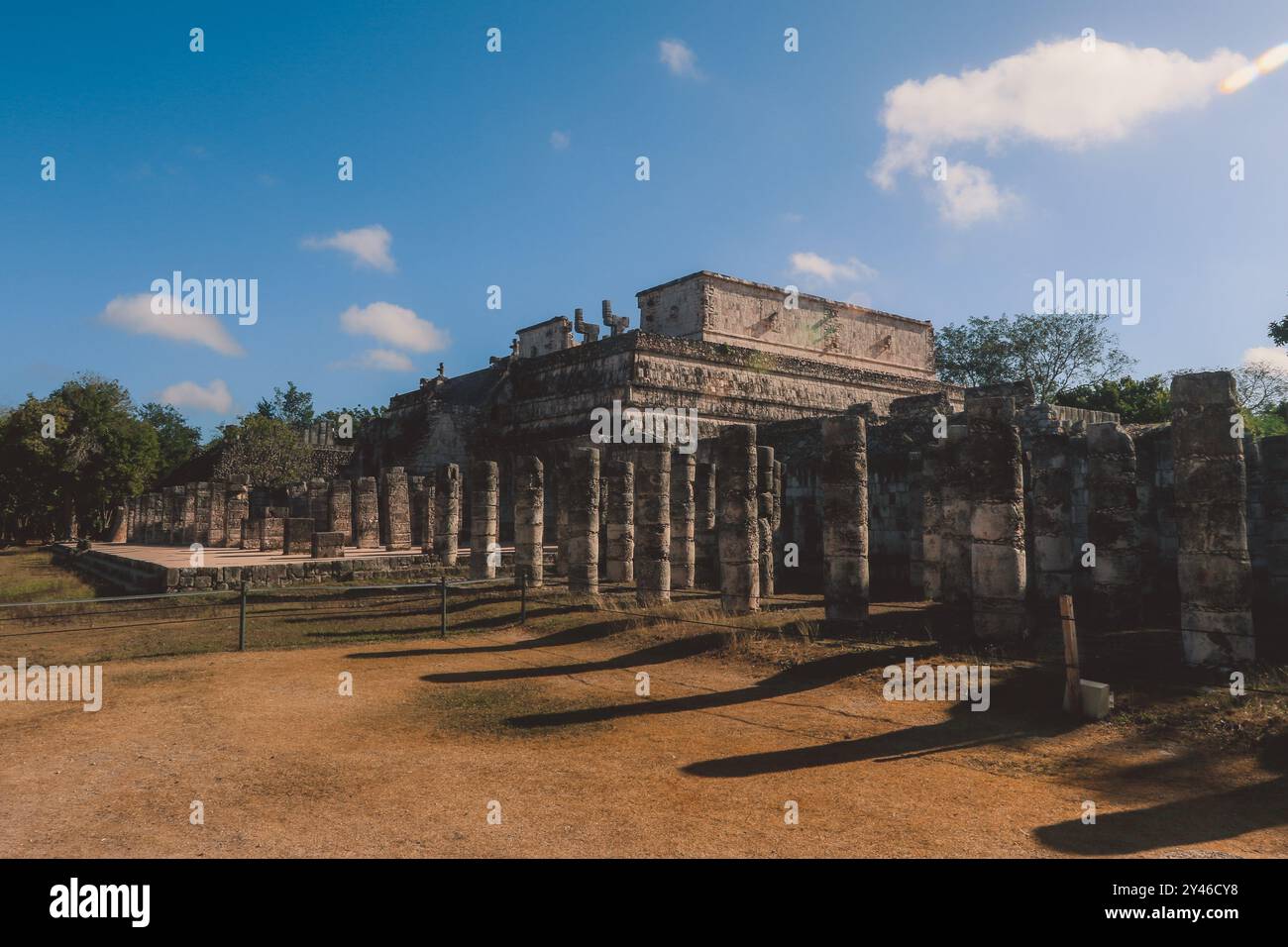 Remains of an Ancient Ruins of the large pre-Columbian city Chichen ...