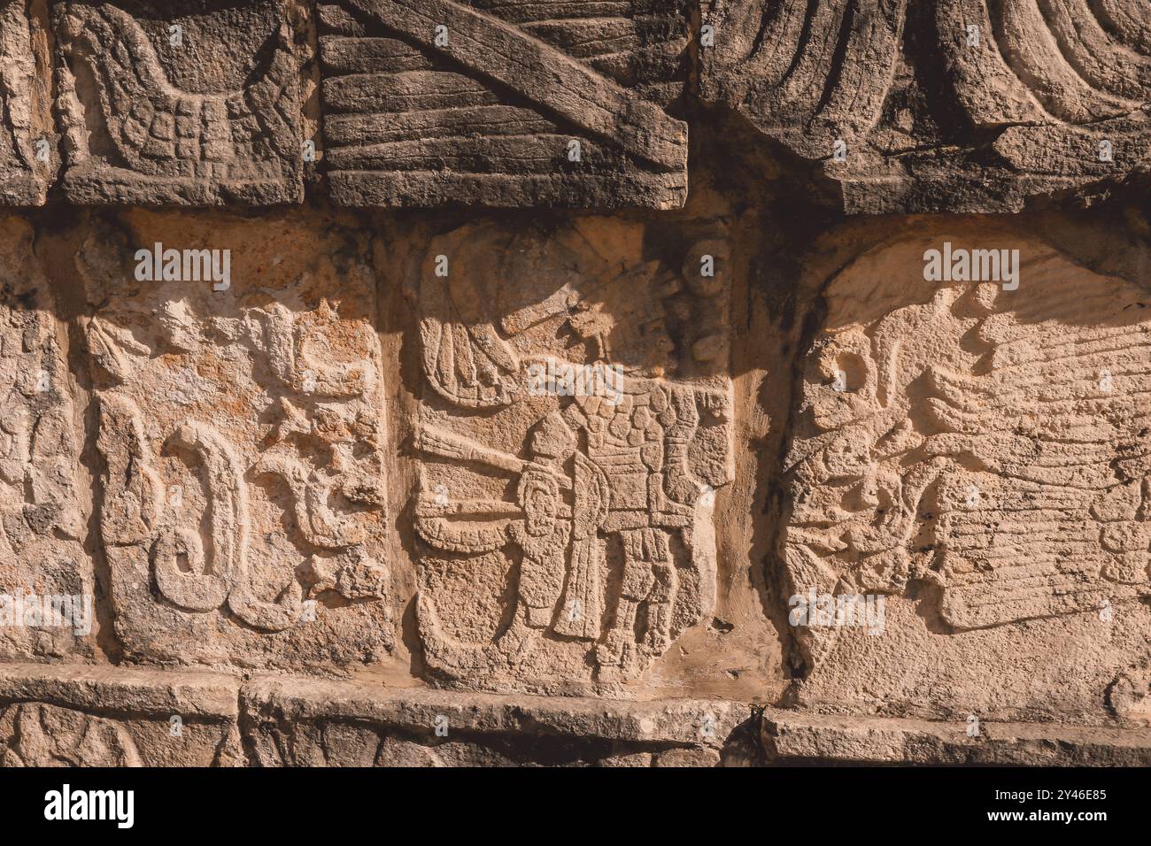 Stone Details and Patterns of an Ancient Ruins of the large pre ...