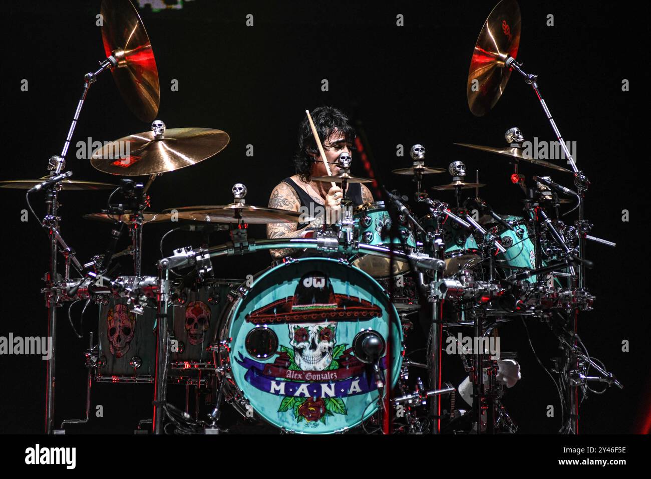 Maná: Alex Gonzalez (drums Stock Photo - Alamy