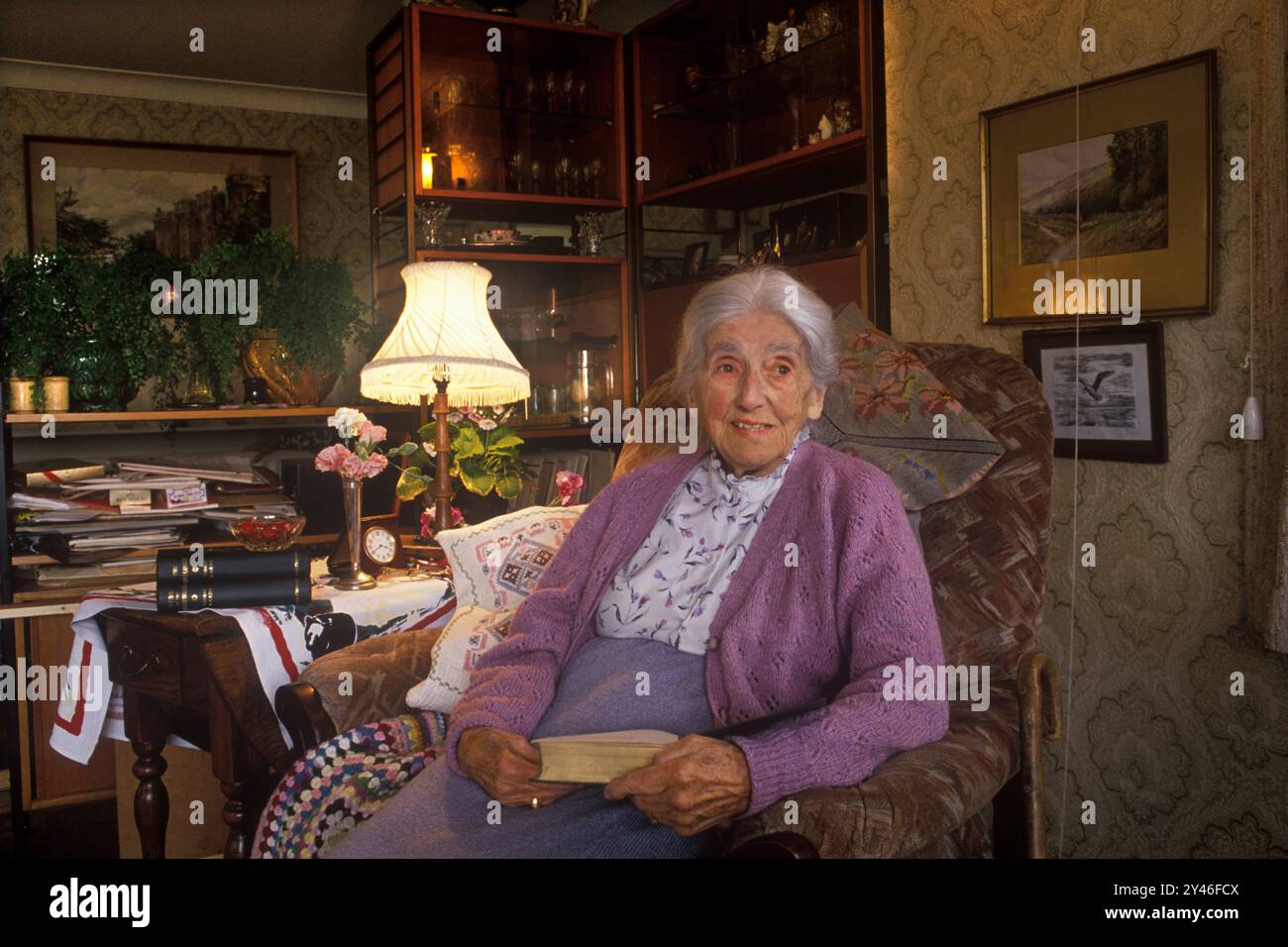 Gurtrude Bugler in her nineties at her home in Dorset. As a young ...