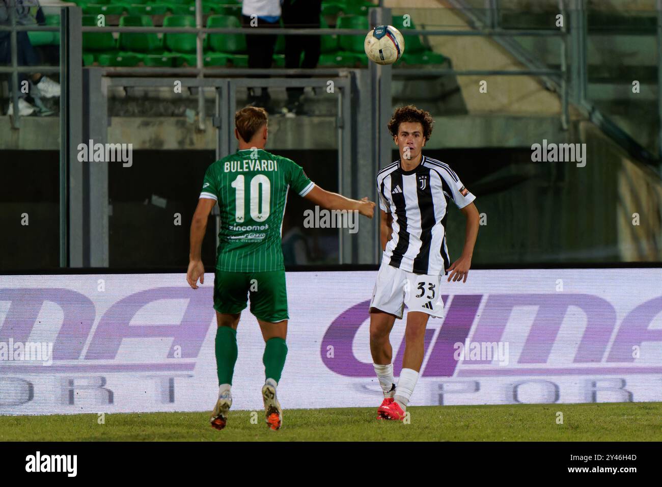 Clemente Perotti of Juventus Next Gen and Danilo Bulevardi of Monopoli ...