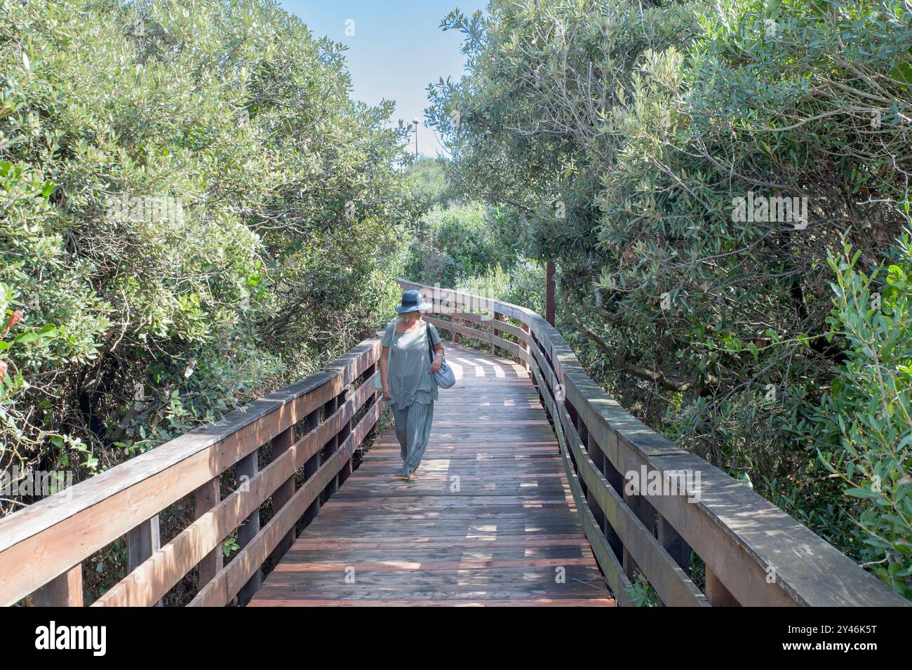 Rome, Italy. 14th Sep, 2024. A woman walks along one of the entrance ...