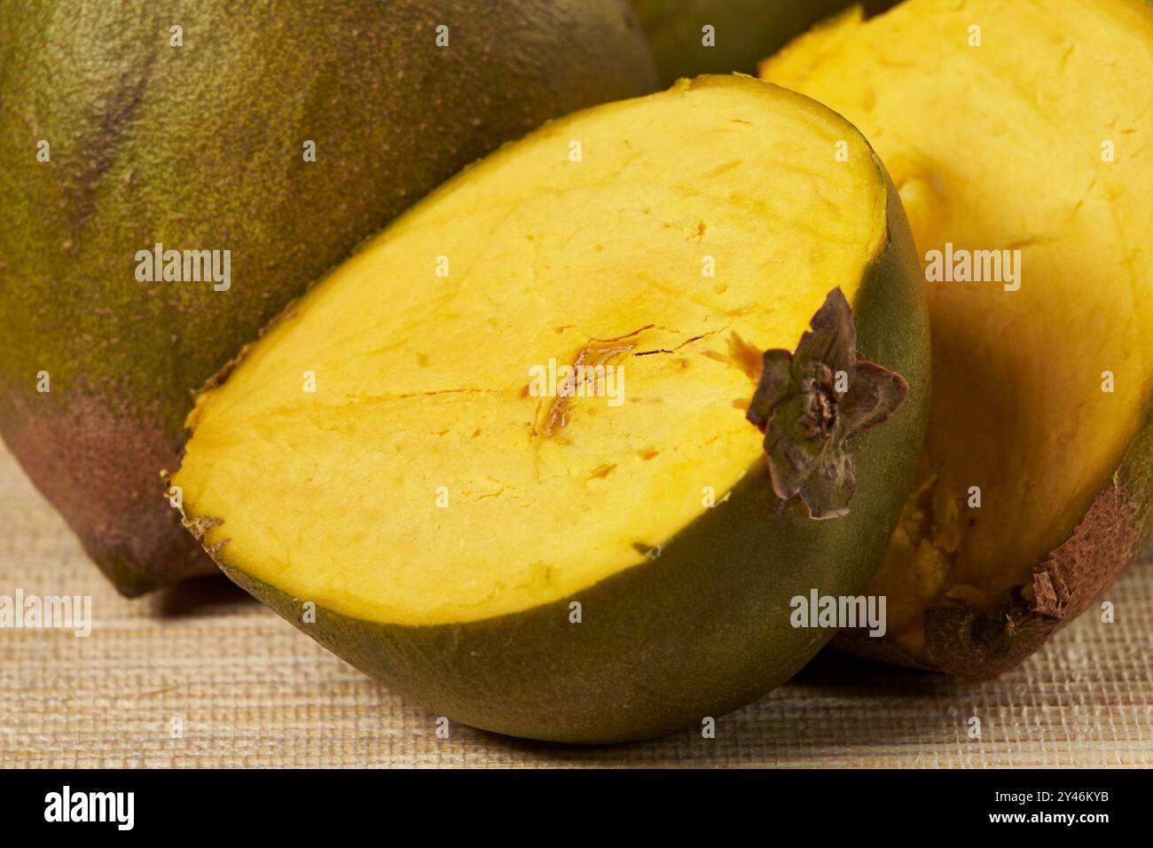 Delicious fruit of lucuma to prepare a delicious juice or a creamy ice ...