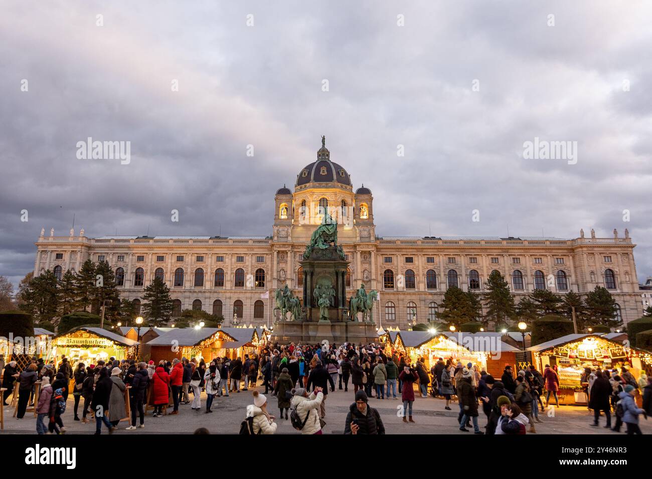 Experience magical atmosphere viennas christmas hi-res stock ...