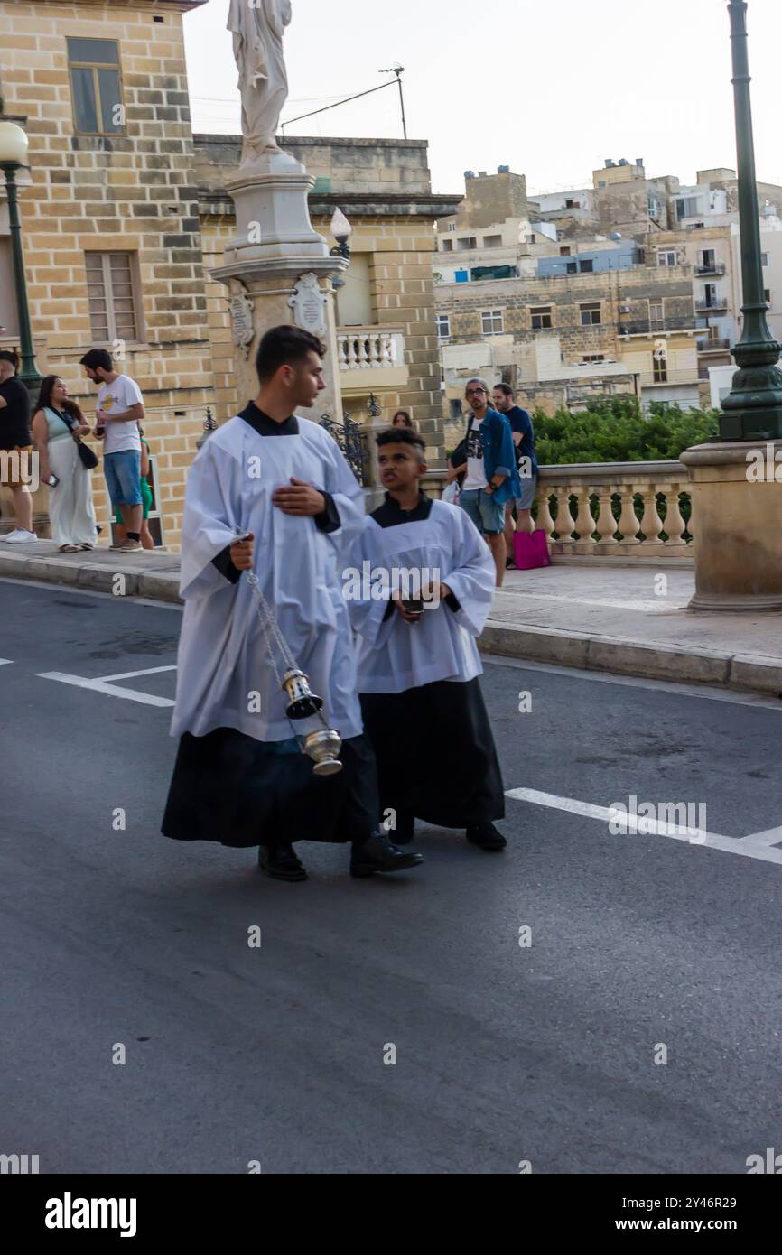 Cospicua, Malta - September 13th 2024. People took part in the Holy ...