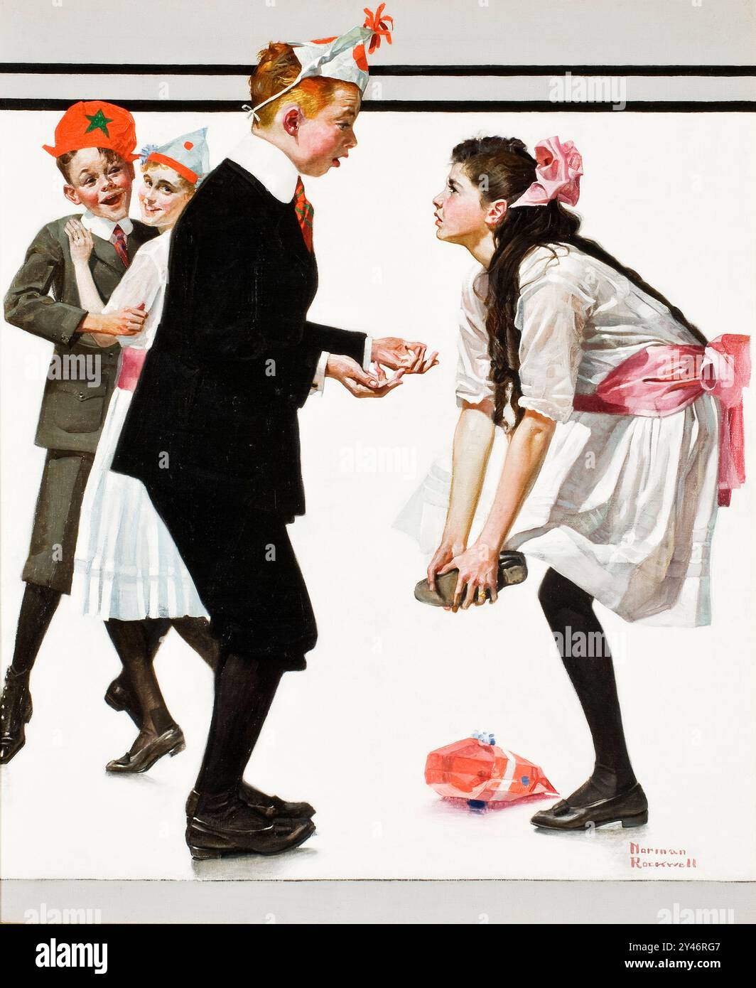 Pardon Me. Norman Rockwell. 1918. Aappeared on the cover of the ...