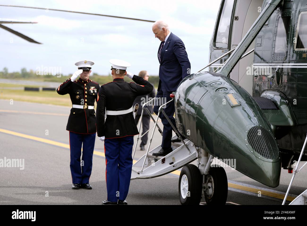 President Joe Biden arrives at Philadelphia International Airport ...