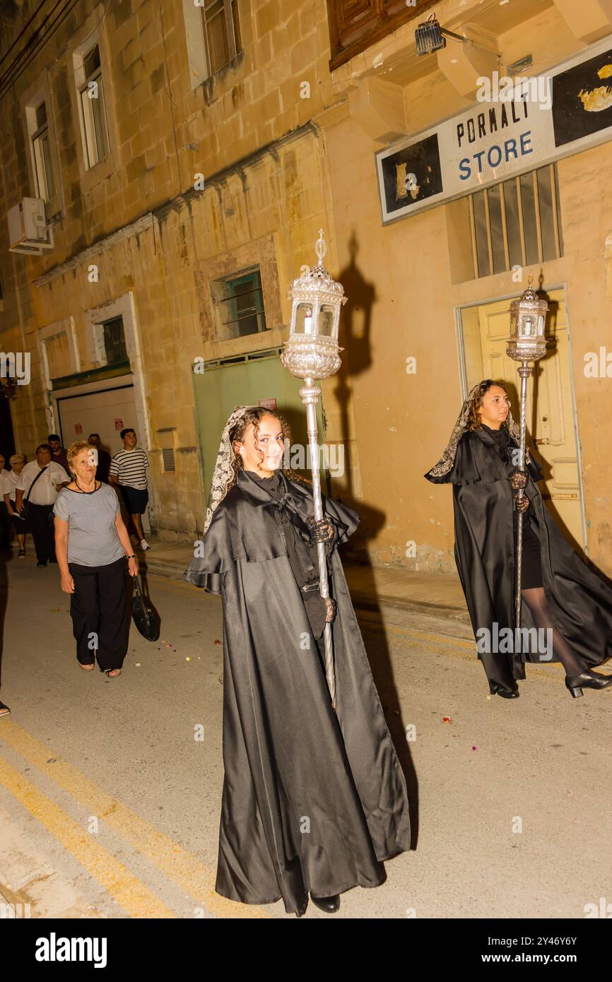 Cospicua, Malta - September 13th 2024. People took part in the Holy ...