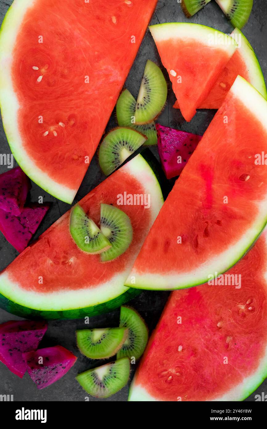 Watermelon pineapple fruit icon hi-res stock photography and images - Alamy