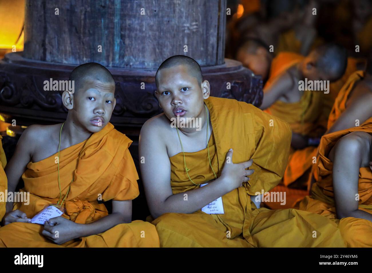 Kid Monks of the Sanctuary of Truth in Yellow Kasaya clothing in ...