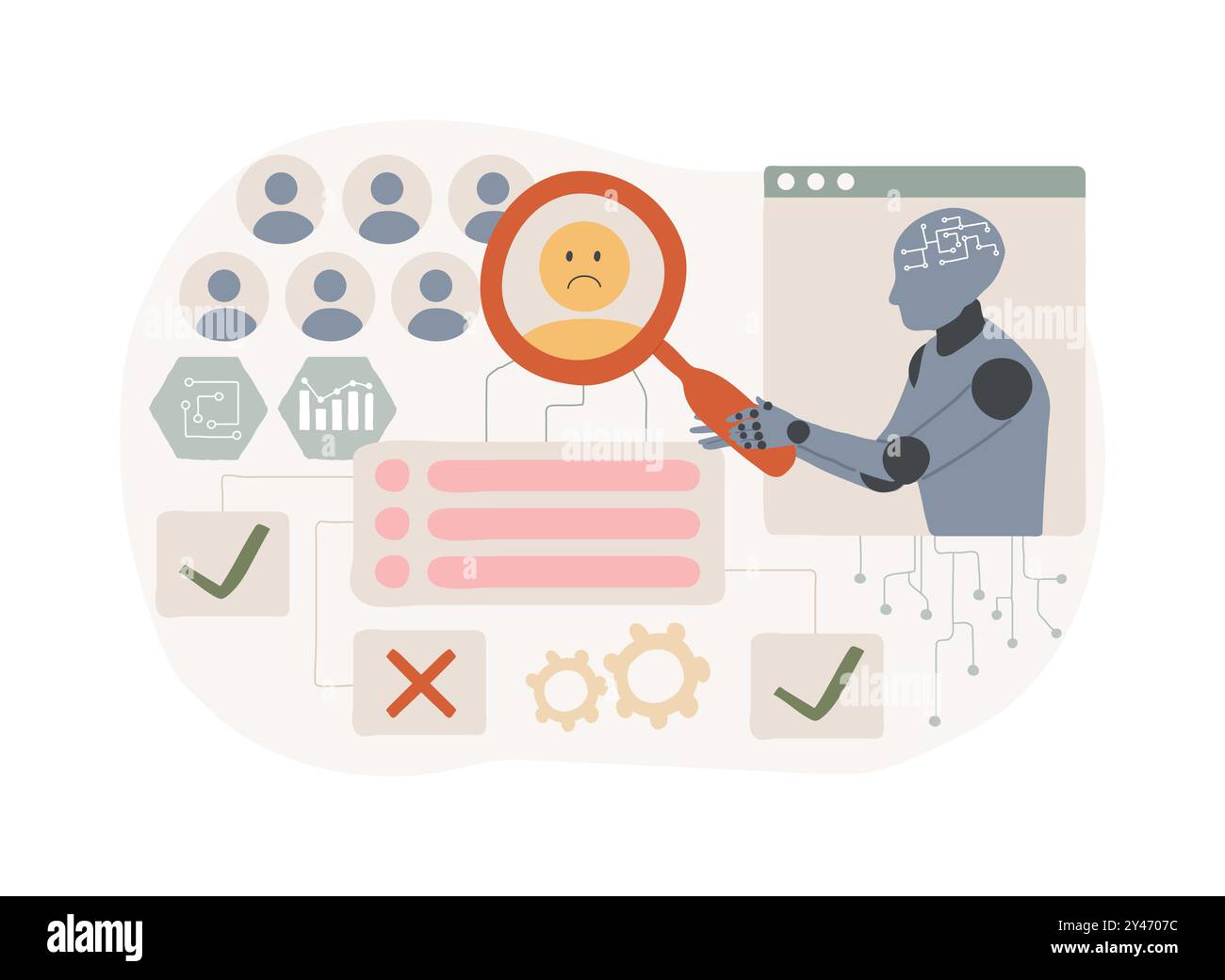 AI-Backed Proactive Issue Resolution abstract concept vector ...