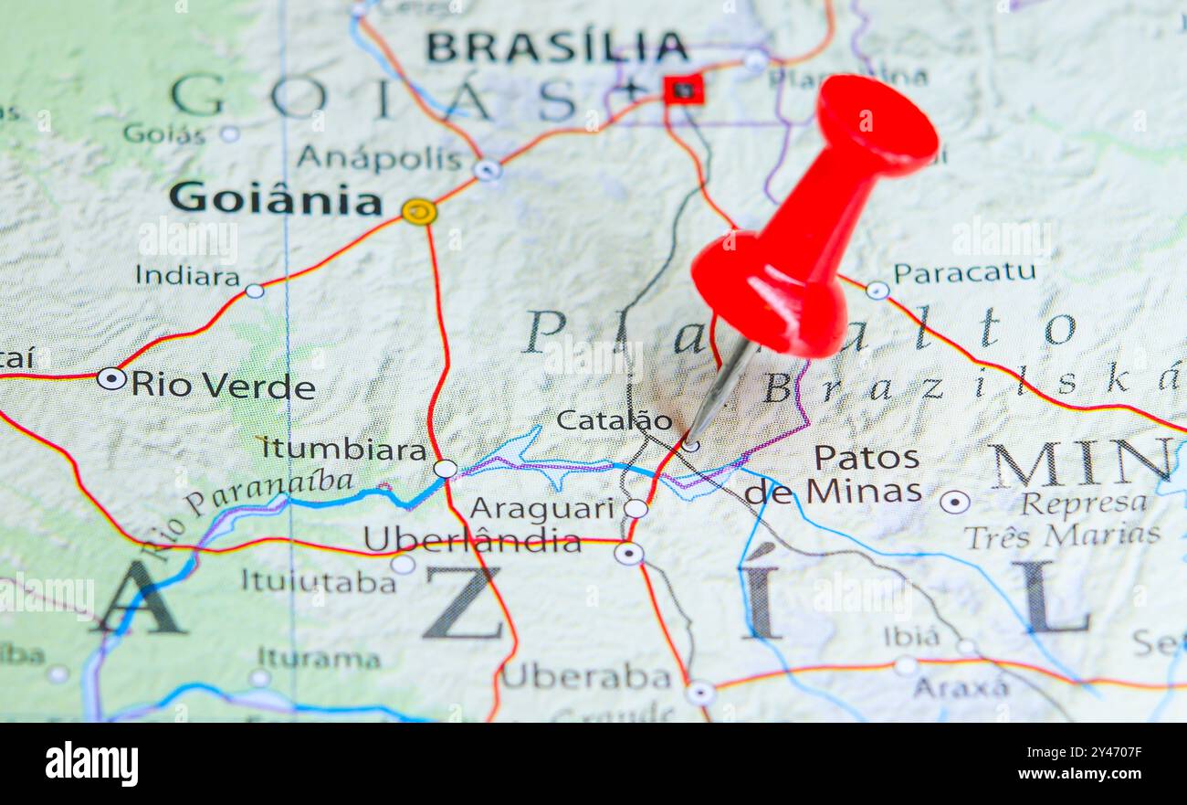 Catalao map hi-res stock photography and images - Alamy