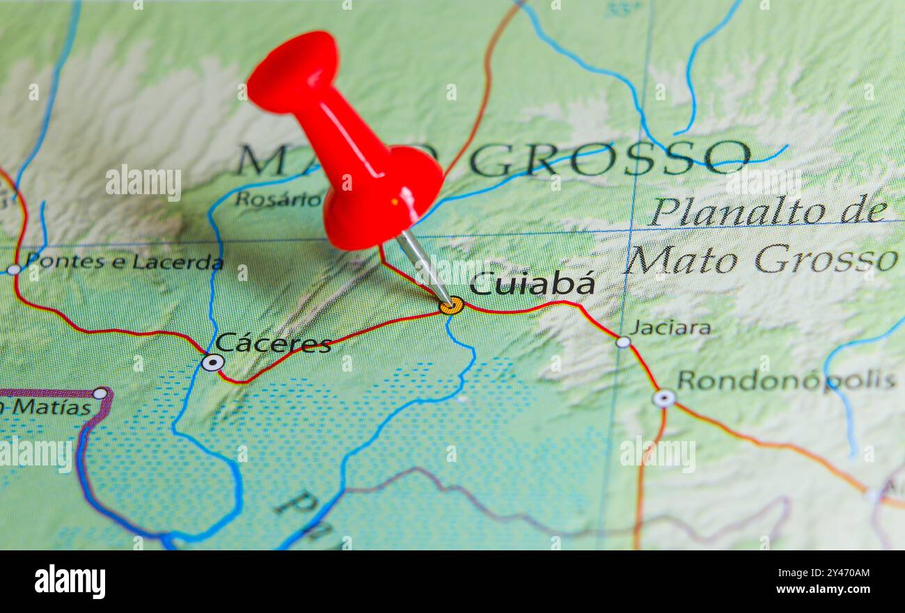 Map of mato grosso hi-res stock photography and images - Alamy