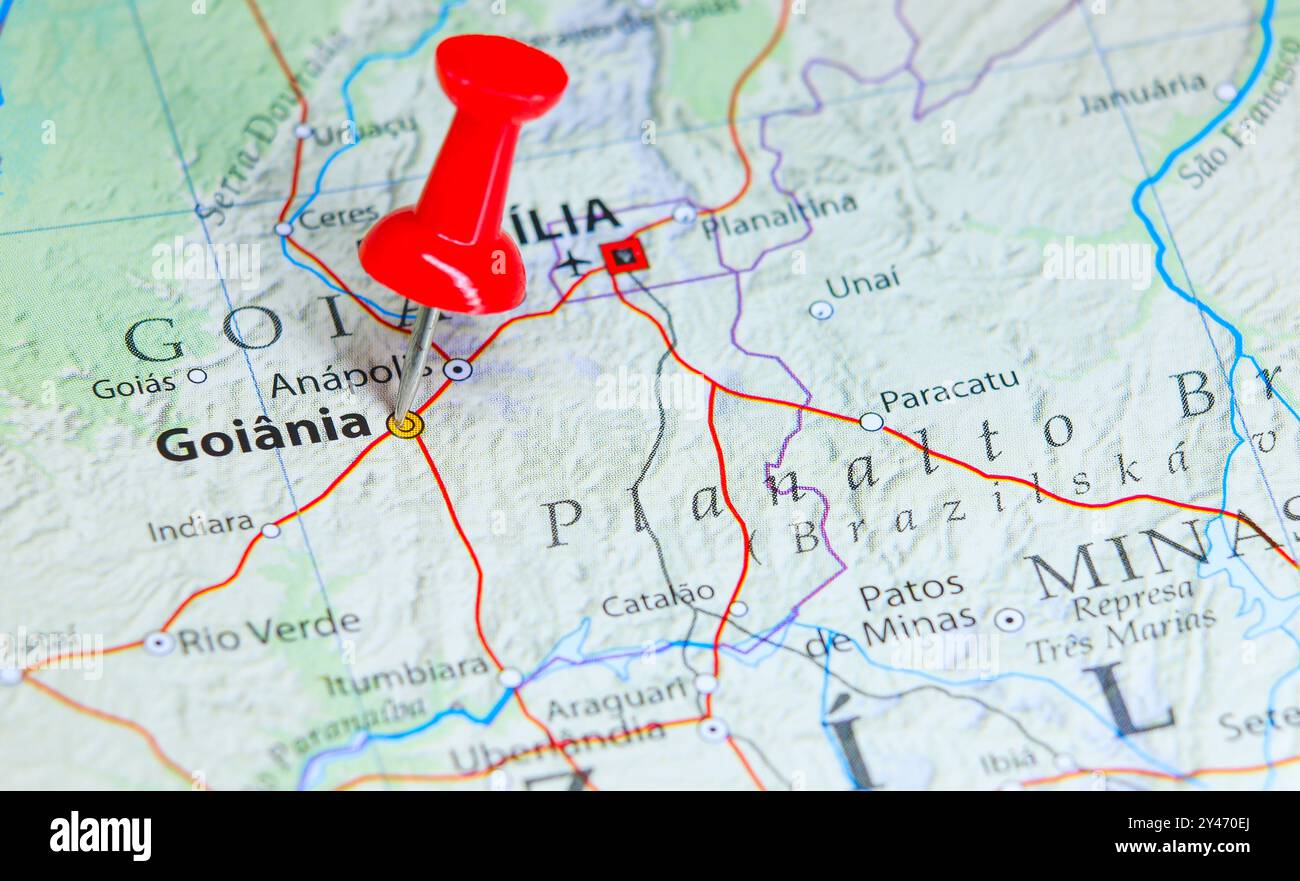 Goiania map hi-res stock photography and images - Alamy
