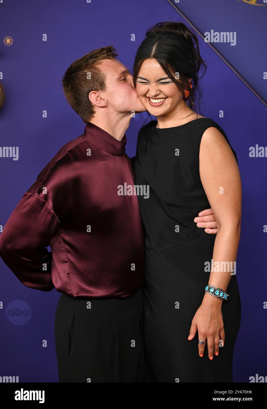 Los Angeles, United States. 15th Sep, 2024. (L-R) Finn Bennett and Anna ...