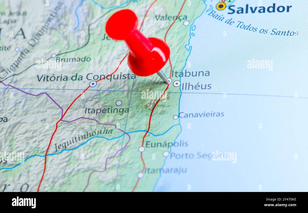 Itabuna map hi-res stock photography and images - Alamy